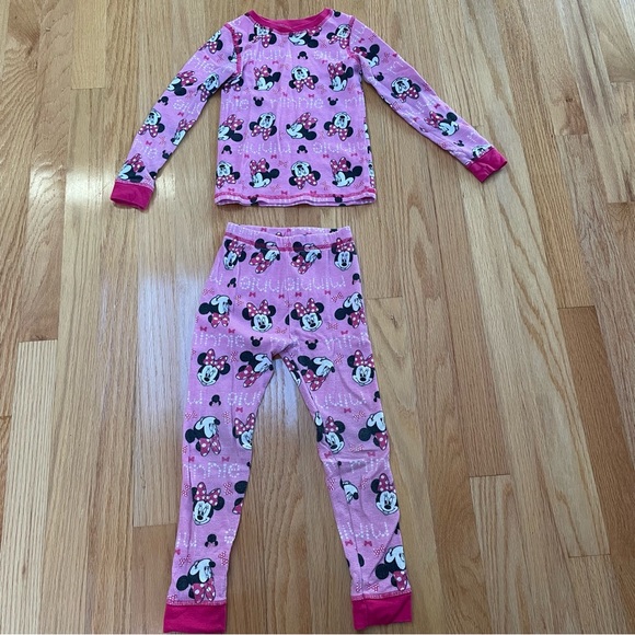 Disney | Pajamas | Disney Pink Minnie Mouse Thermal Pj Long Sleevepants ...